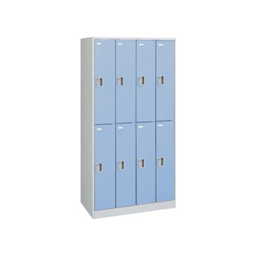 オカムラ FZロッカー(エフゼット)タイプ 8人用ロッカー シリンダー錠 4列2段 W900×D515×H1790 4578FZ-Z