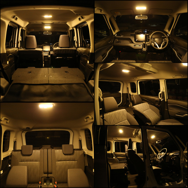 LED ルームランプ ソリオ SOLIO バンディット MA27S MA37S MA26S MA36S MA46S MA47S MAD7S 電球色 3000K ウォームホワイト R-478 ...