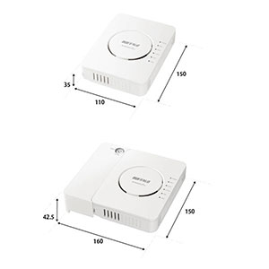 Buffalo 法人向けWi-Fi 6(11ax)対応無線LANアクセスポイント 1201+573Mbps スマートモデル WAPS-AX4