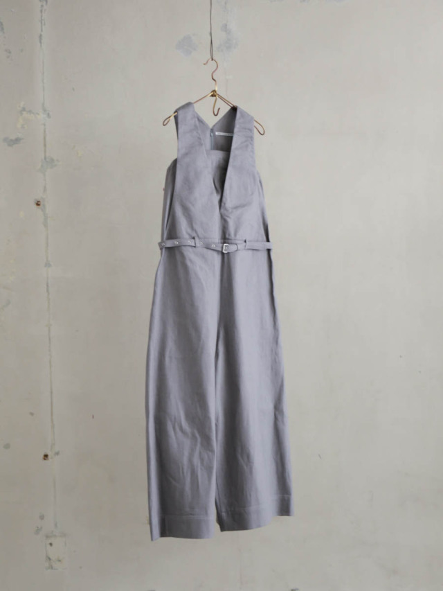 TENNE HANDCRAFTED MODERN テン ハンドクラフテッド モダン / V neck all-in-one グレー