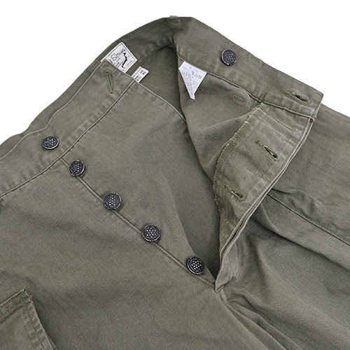 orSlow オアスロウ 03-5250-76 US ARMY 2 POCKET CARGO 2ポケット カーゴパンツ ヘリンボーン ミリタリー 軍パン コットン 日本製 ユニセックス 〔FL〕