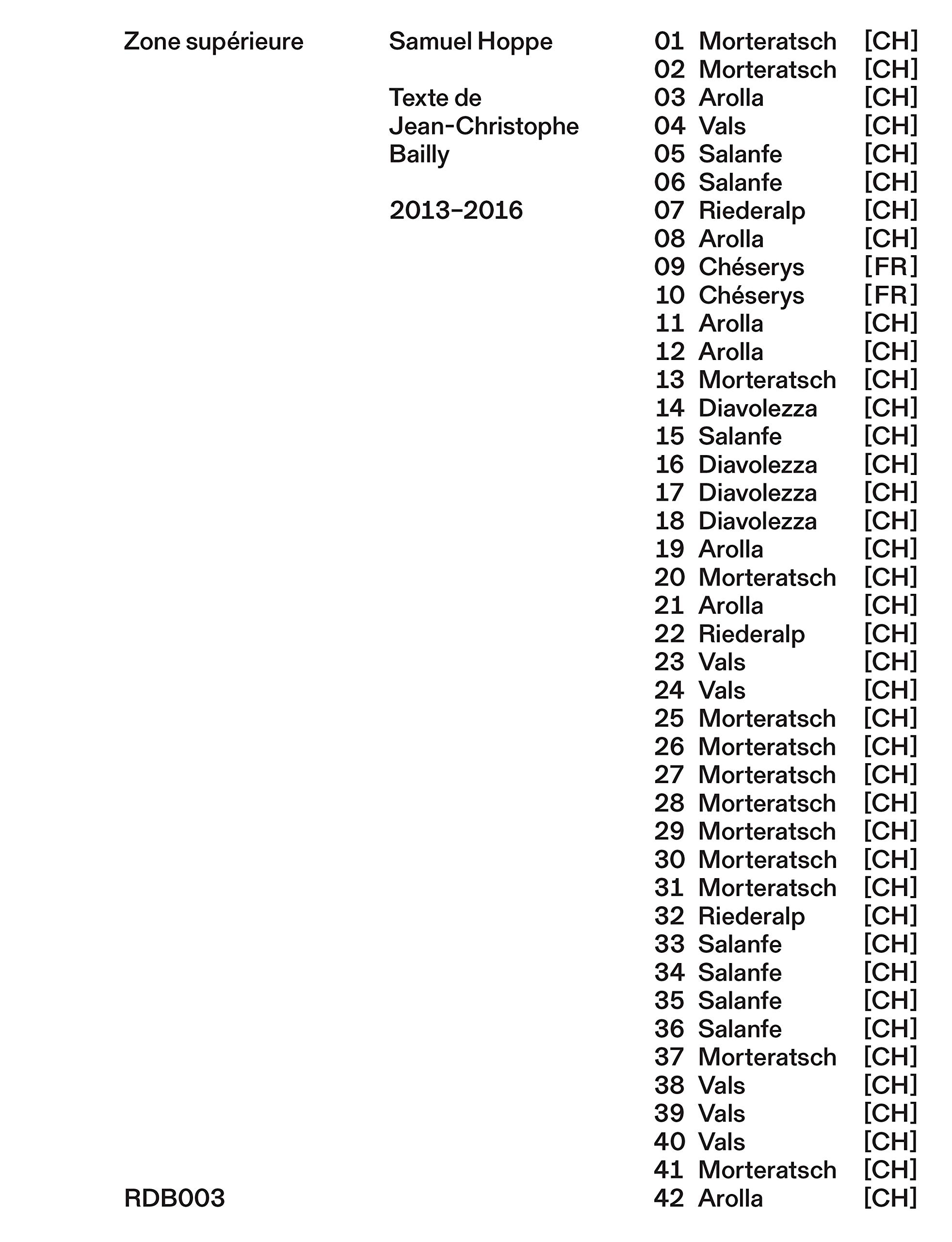 サミュエル・ホッペ写真集: SAMUEL HOPPE: ZONE SUPERIEURE