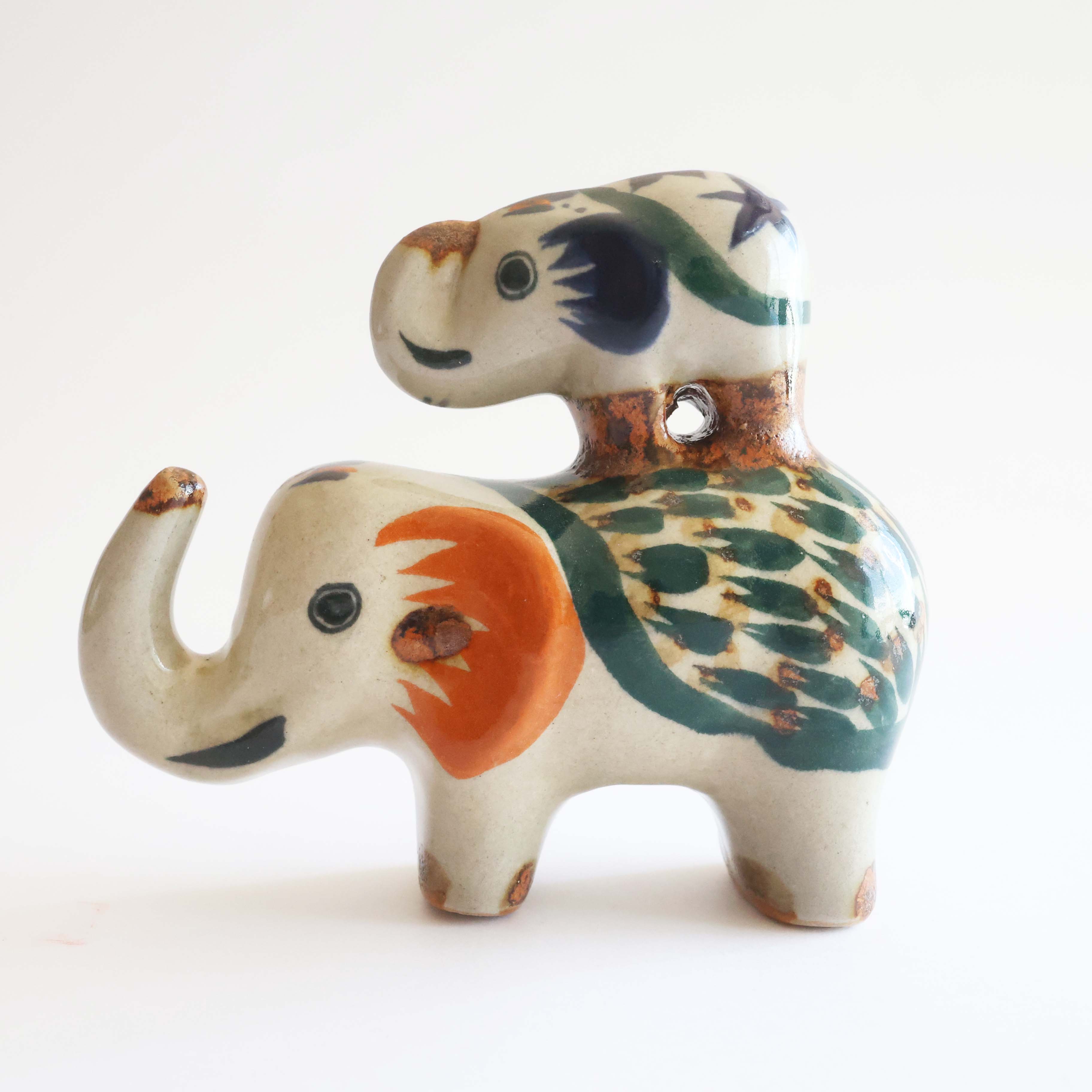 メキシコ雑貨 メキシコ民芸品 トナラ焼き ハトの置物 陶器 陶芸 置物 インテリア