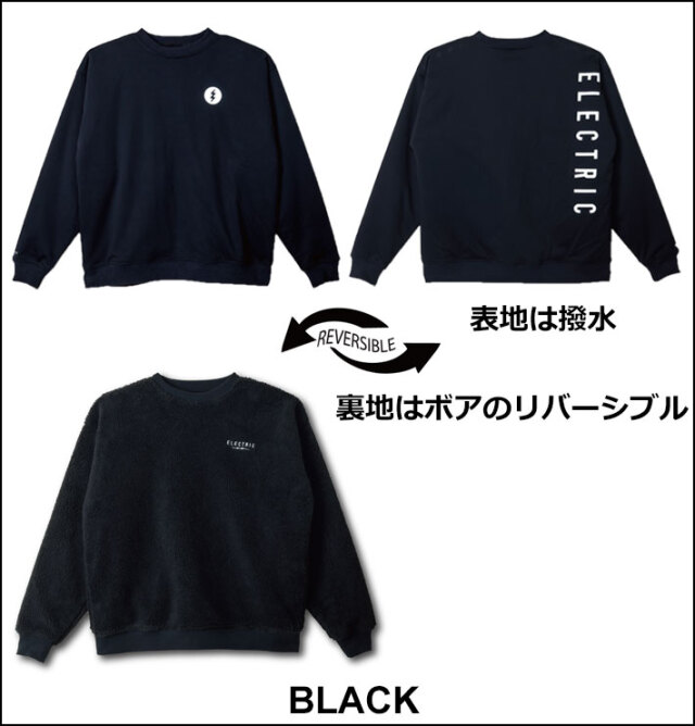 25-26 ELECTRIC エレクトリック トレーナー ICON LOGO REVERSIBLE CREW