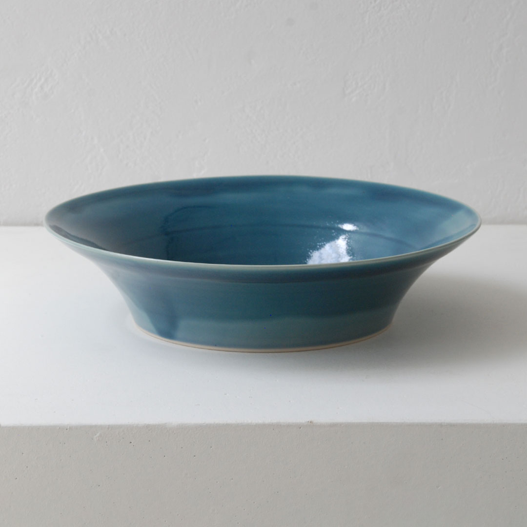 francjour ｜ クリスチャンヌ・ペロション Christiane Perrochon ストーンウェア シャローサービングディッシュ shiny teal