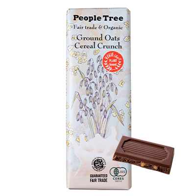 【FUTAEDAオンラインショップ】【PeopleTree/フェアトレード＆オーガニックチョコレート】オーガニック グラウンドオーツ・シリアルクランチ