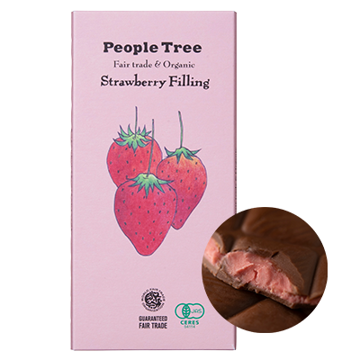 【FUTAEDAオンラインショップ】【PeopleTree/フェアトレード＆オーガニックチョコレート】ホワイトラズベリー