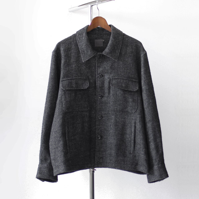 comm. arch. / Wool Linen Tweed Shirt Jacket - Fuzz 東京 新宿 オンライン通販