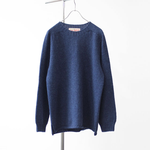John Tulloch / Crew Neck Pullover - Indigo Fuzz