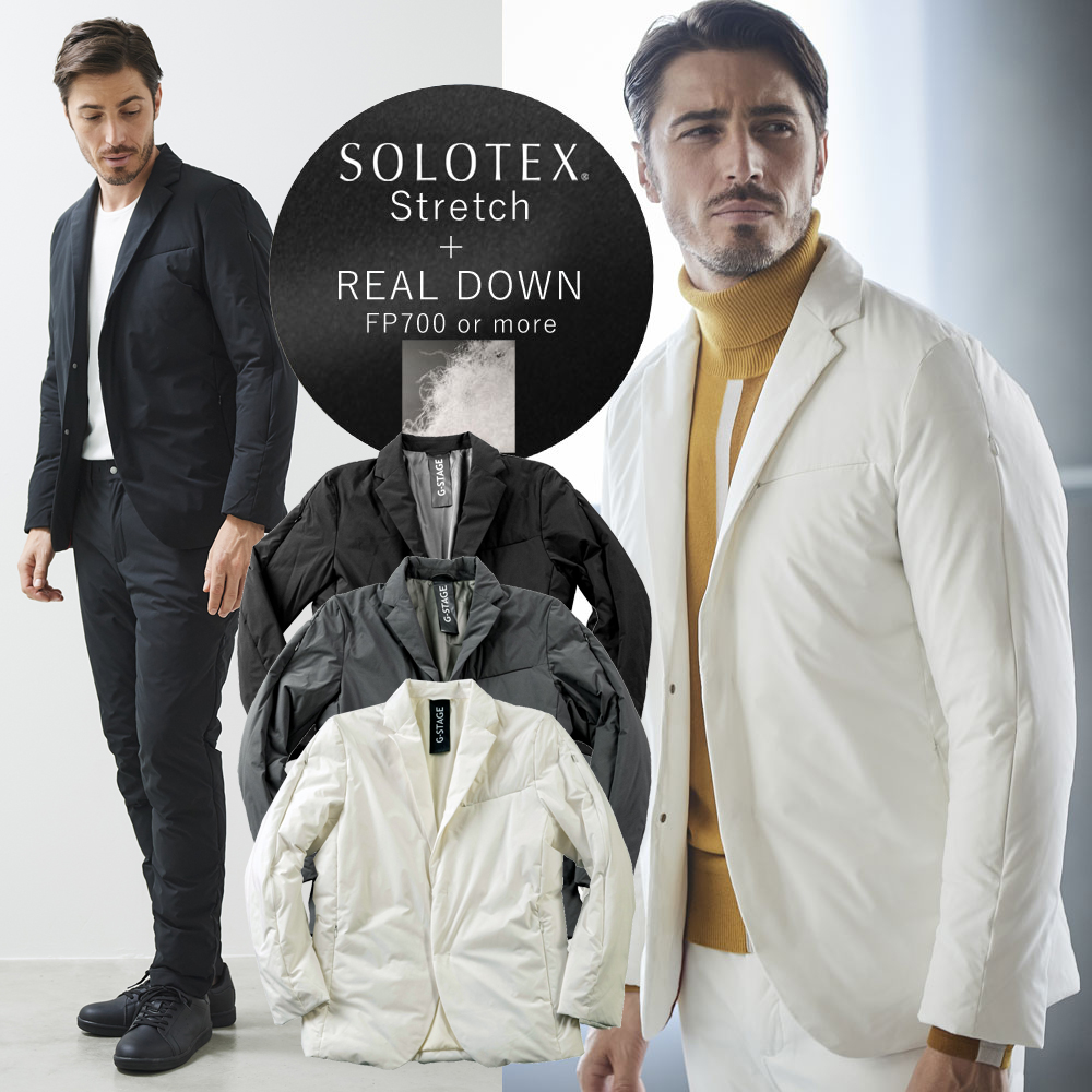 12/31迄OUTLET SALE [会員様限定] 在庫限り ダウンジャケット ソロテックス テーラード SOLOTEX 420201 G-stage ジーステージ メンズウエアG-STAGE