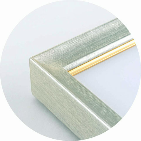 【同志舎】油彩額 キュート（銀） F6号 [油絵・日本画用額縁] 額縁画材ドットコム