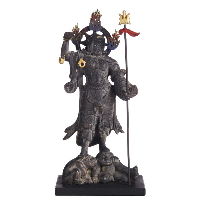 【仏像 RIYAK 古代色四天王 BASIC 4体セット】4体セット お仏壇 仏壇 小物 木彫り 彫刻 木材 おしゃれ おすすめ 人気 激安仏壇店