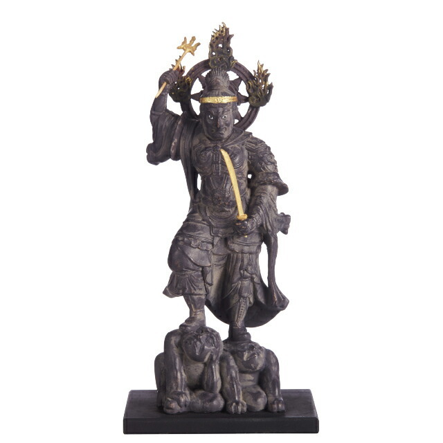 【仏像 RIYAK 古代色四天王 BASIC 4体セット】4体セット お仏壇 仏壇 小物 木彫り 彫刻 木材 おしゃれ おすすめ 人気 激安仏壇店