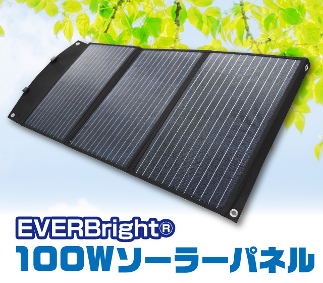 EVERBright(R) 100Wソーラーパネル│銀座de通販