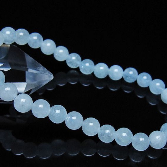 アクアマリンブレスレット 6mm [t35-21193] 銀座東道天然石専門店(本店)