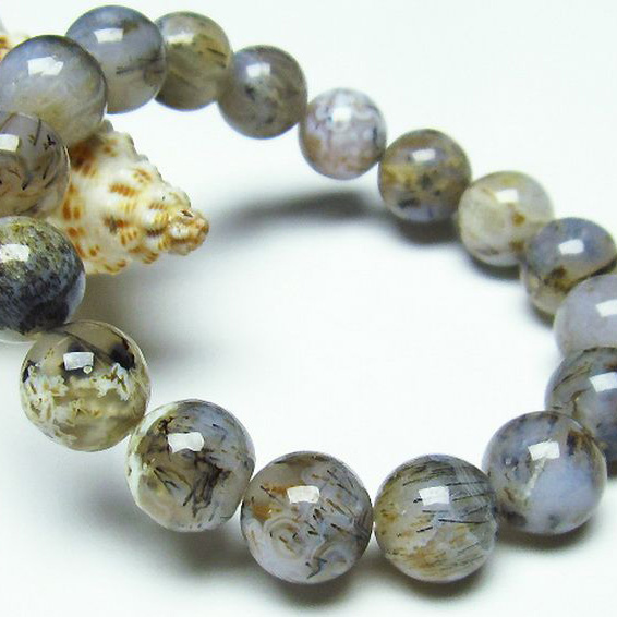 ルチルインアゲート ブレスレット12mm[T258-1513]