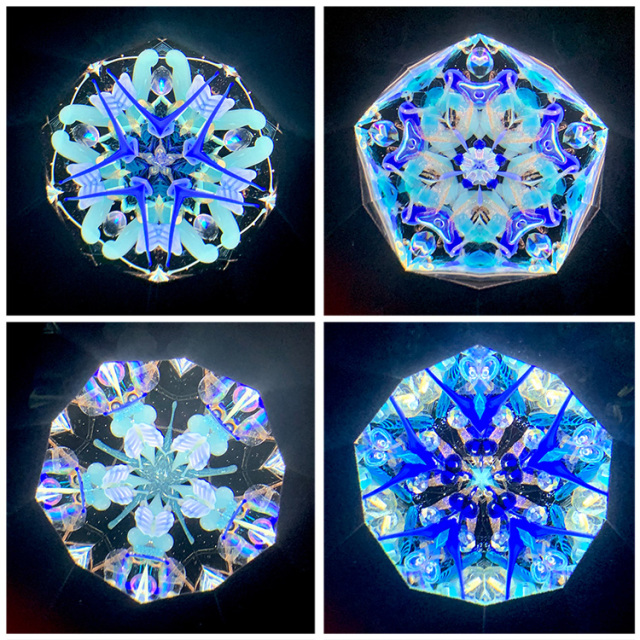 Kiry 桐林 恭子 亨「レース クリスマスver スター」（KB4001）2ミラー・オイルタイプ 万華鏡専門店 鎌倉ヴィヴァン（公式万華鏡通販サイト）