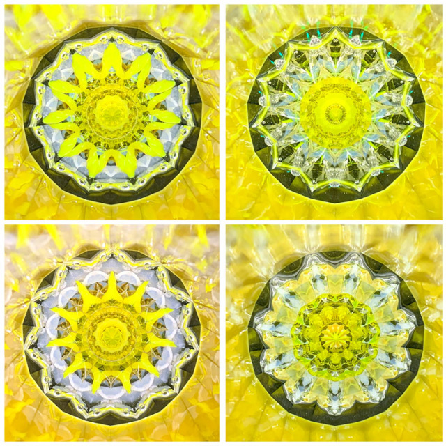 林和子「輝星」イエロー/ブラック（HK6014）2ミラー・オイルタイプ 万華鏡専門店 鎌倉ヴィヴァン（公式万華鏡通販サイト）