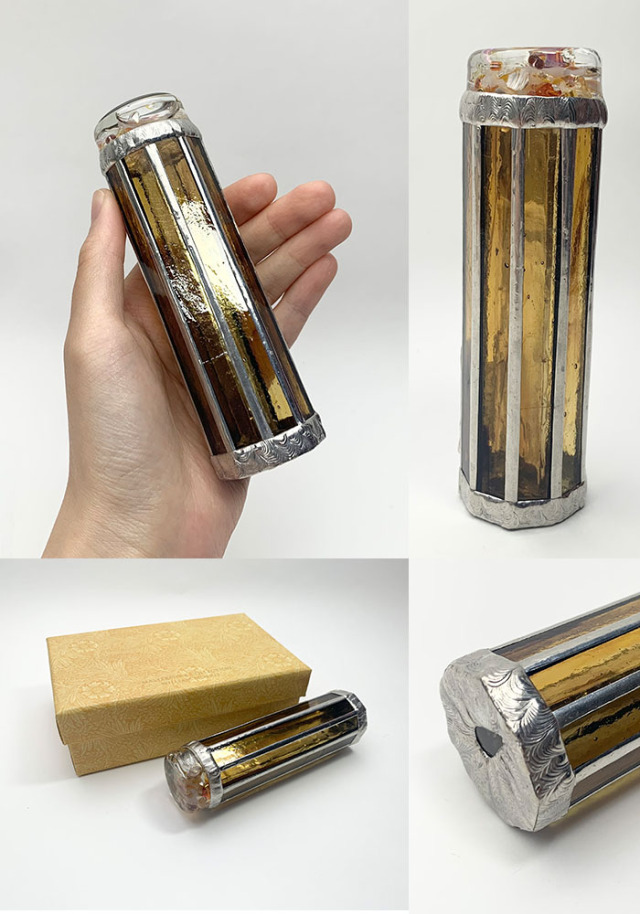 吏永子（Rieko）「琥珀花」（RI5013）2ミラー・オイルタイプ 万華鏡専門店 鎌倉ヴィヴァン（公式万華鏡通販サイト）