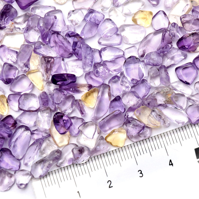 アメトリン さざれ石 100g サイズ小 AAA 紫黄水晶 天然石 パワーストーン 浄化グッズ ネイルパーツ 材料 レジンパーツ おうち時間 Ametrine