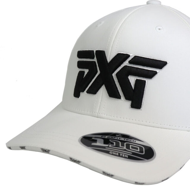 PXG Double Visor Logo Cap ホワイト