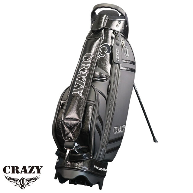 クレイジー CRAZY 2021年 30本限定 合皮×エナメル スタンドキャディバッグ