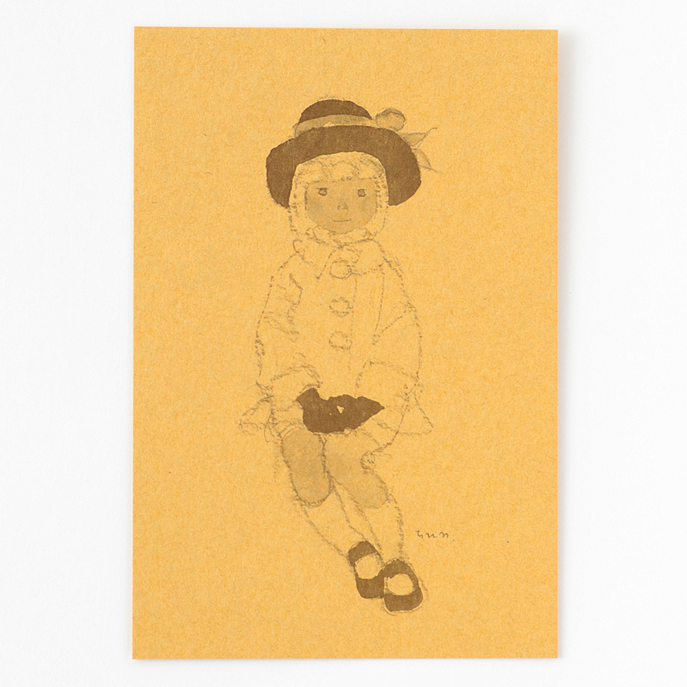 いわさきちひろ ポストカード＜Yellow＞ CH-016 | デザインステーショナリーのGreenFlash(グリーンフラッシュ)