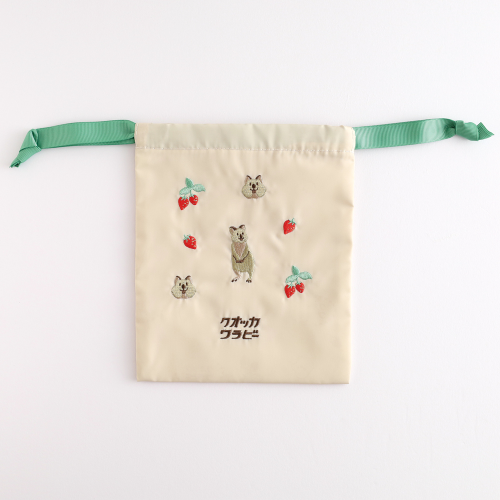 アニマル百貨店 刺繍巾着 AD-056 | デザインステーショナリーのGreenFlash（グリーンフラッシュ）