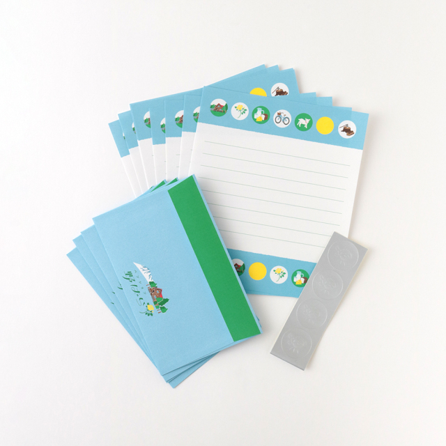 レトロノーム レターセット＜野ばら＞ RR-050 | デザインステーショナリーのGreenFlash(グリーンフラッシュ)