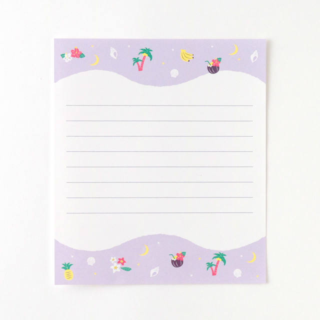 レトロノーム レターセット＜ムーン＞ RR-051 | デザインステーショナリーのGreenFlash(グリーンフラッシュ)