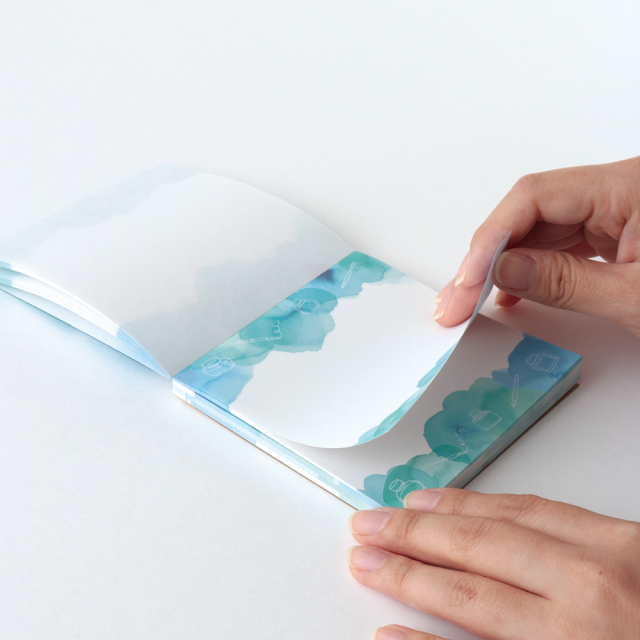 いろを楽しむ ましかくメモパッド＜インク＞ CL-031 | デザインステーショナリーのGreenFlash＜グリーンフラッシュ＞