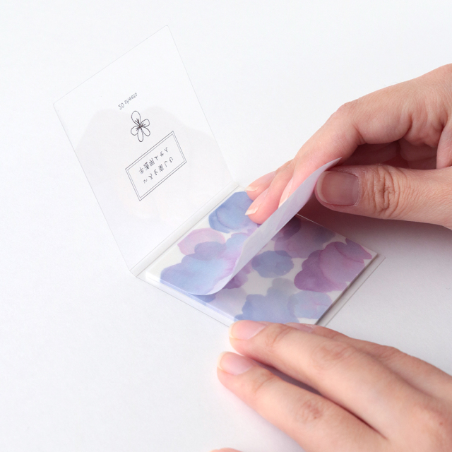 いろを楽しむ 半透明ふせん＜スミレ＞ CL-054 | デザインステーショナリーのGreenFlash＜グリーンフラッシュ＞
