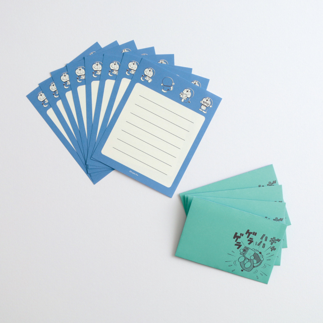 藤子・F・不二雄キャラクター ミニレターセット DKK-045 | デザインステーショナリーのGreenFlash(グリーンフラッシュ)