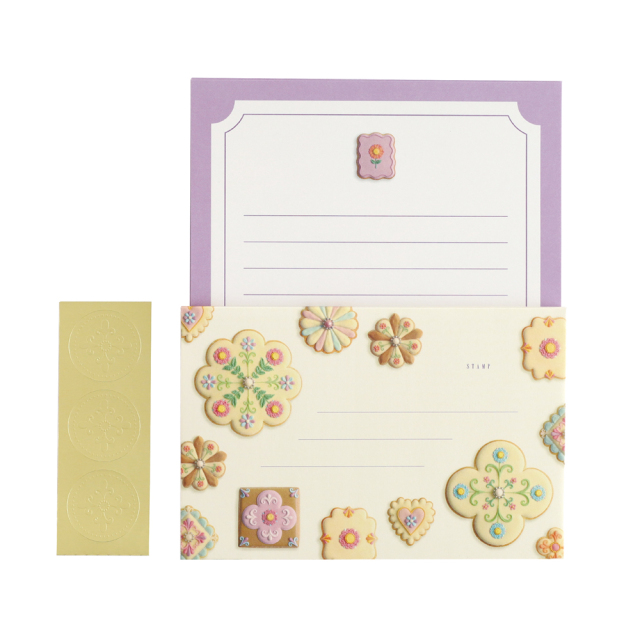 KUNIKA レターセット（purple） KG-006 | デザインステーショナリーのGreenFlash（グリーンフラッシュ）