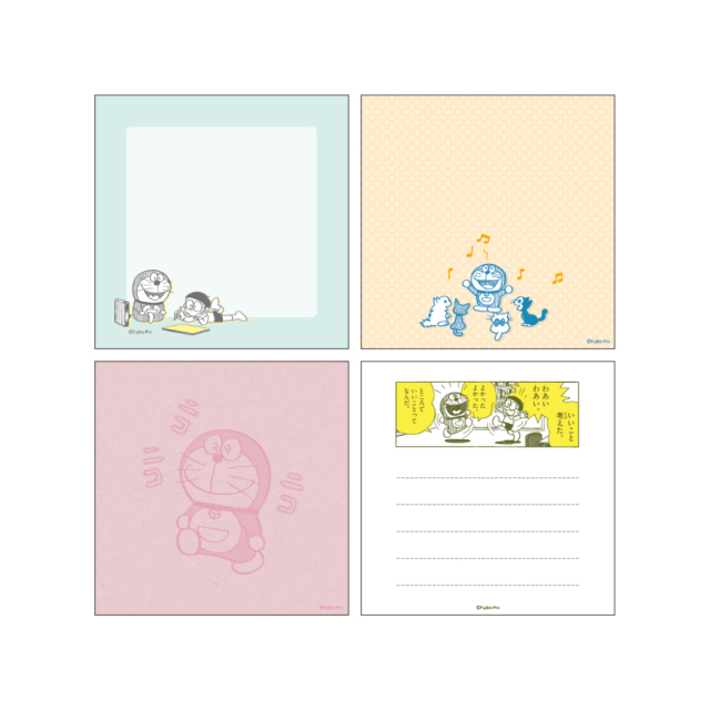 ドラえもん メモパッド・スクエア（ニコニコ） DG-328 | デザインステーショナリーのGreenFlash(グリーンフラッシュ)