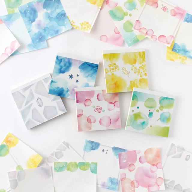 いろを楽しむ ましかくメモパッド CL-003 | デザインステーショナリーのGreenFlash（グリーンフラッシュ）