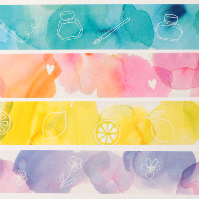 いろを楽しむ 透明テープ＜ハート＞ CL-049 | デザインステーショナリーのGreenFlash＜グリーンフラッシュ＞