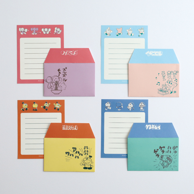 藤子・F・不二雄キャラクター ミニレターセット DKK-045 | デザインステーショナリーのGreenFlash(グリーンフラッシュ)