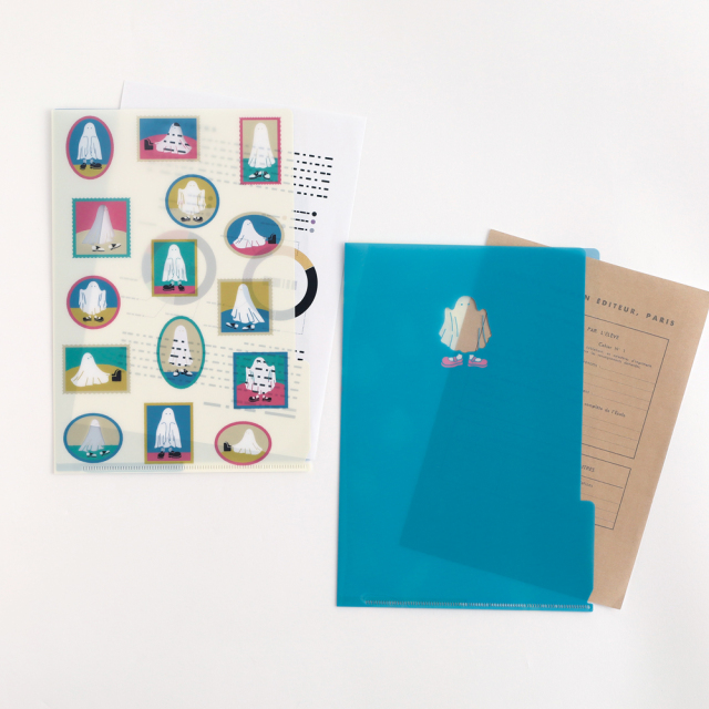 WEARING SHOES GHOST A5ポケットクリアファイル WG-009 | デザインステーショナリーのGreenFlash（グリーンフラッシュ）