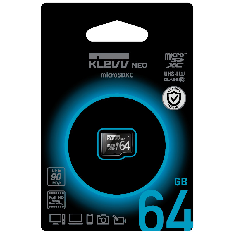 エッセンコア クレブ U064GUC1U18-D microSDHC メモリカード 64GB Class10 UHS-I Essencore Klevv