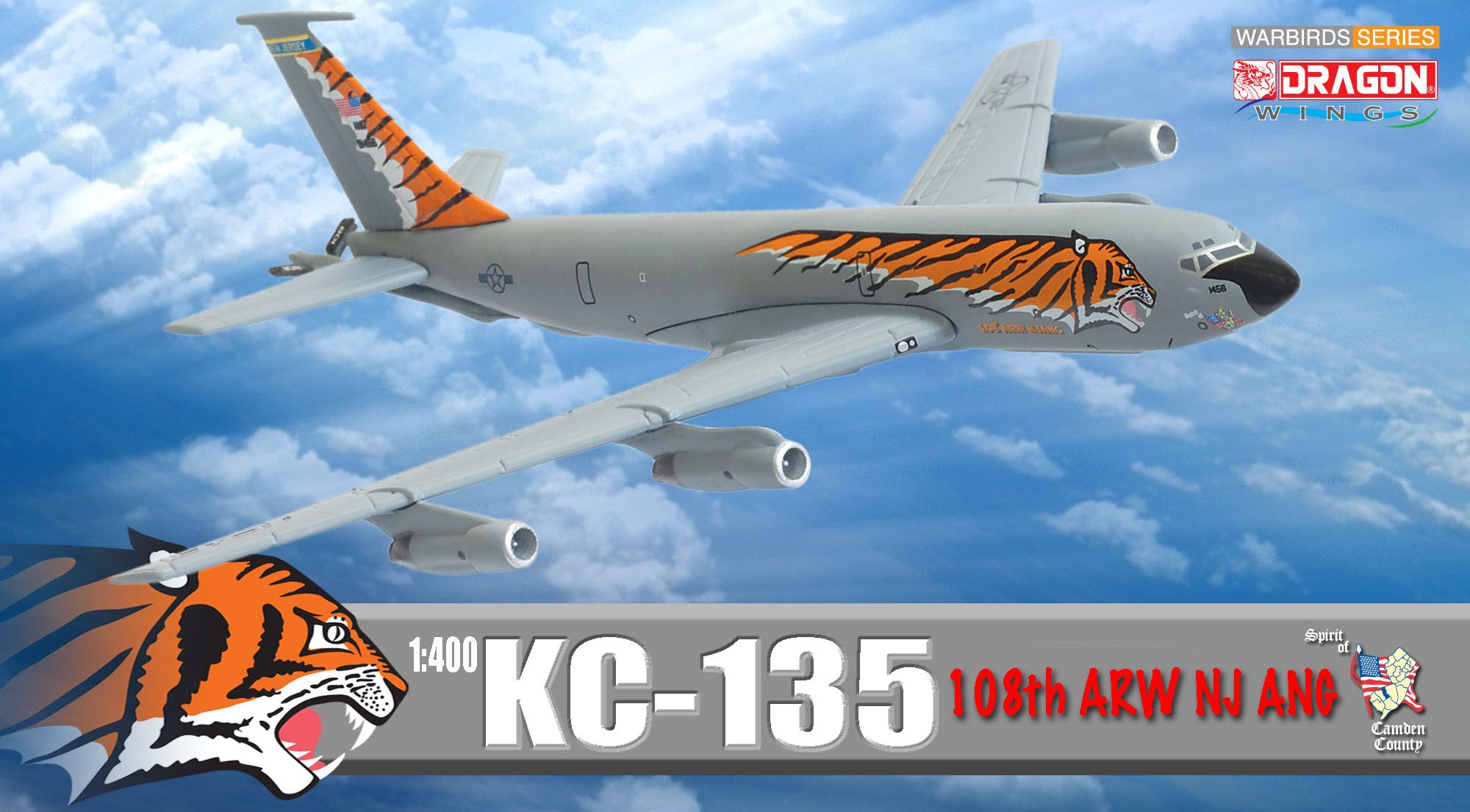 【SALE】Dragon Warbirds 1/400 KC-0135E 108 航空団 ニュージャージー州 空軍州兵 ガリバー