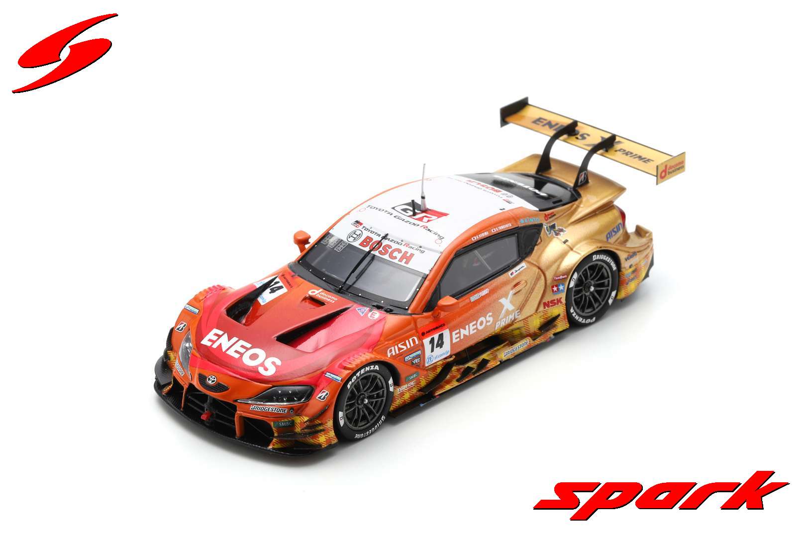 Spark (スパーク) 1/43 ENEOS X PRIME GR Supra No.14 TGR TEAM ENEOS ROOKIE GT500 SUPER GT 2022 Kazuya ...