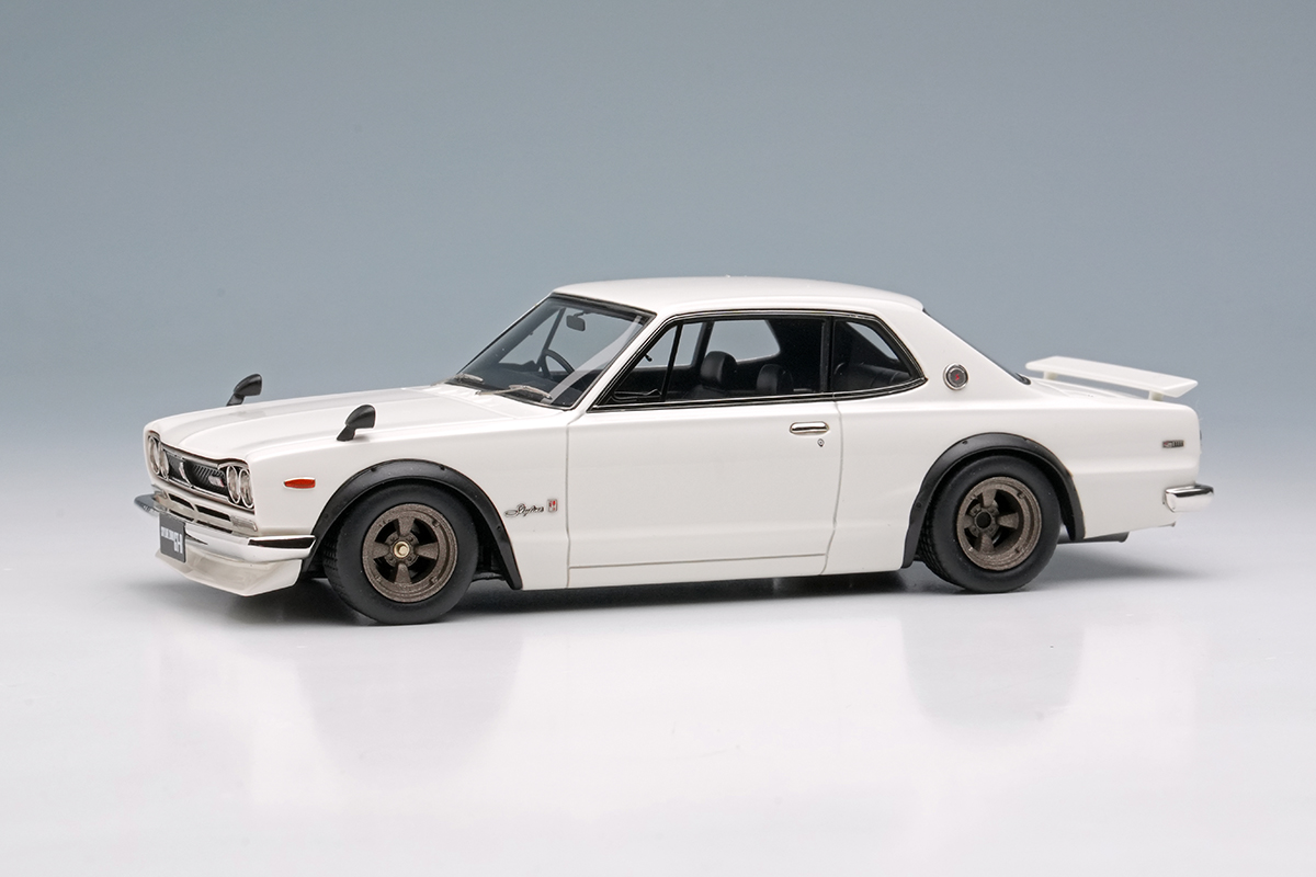 [予約]VISION(ヴィジョン) 1/43 (レジン製) 日産スカイライン2000 GT-R (KPGC10) 1971 with スポイラー(ワークスホイール) ホワイト ガリバー