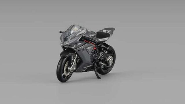 CM・MODEL(CMモデル) 1/64 (ダイキャスト製) MVアグスタ F3 メタリックグレー ショーガール付属