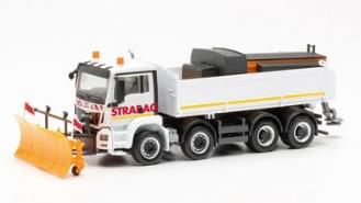 herpa Cars&Trucks 1/87 MAN TGS 4軸 ダンプトラック “STRABAG Winterdienst” ガリバー