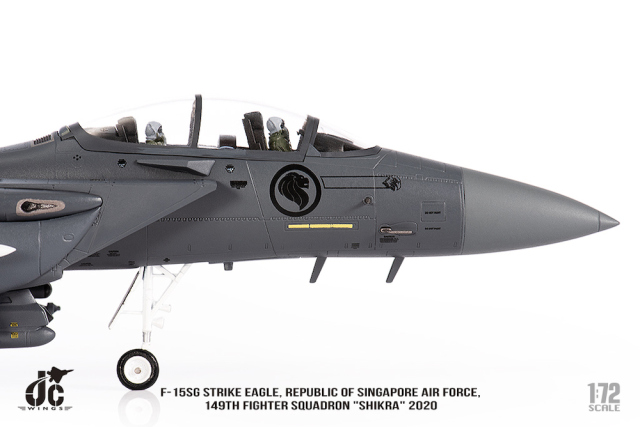 JCW 1/72 (ダイキャスト製) F-15SG シンガポール空軍 149th FS "Shikra" 2020 ガリバー