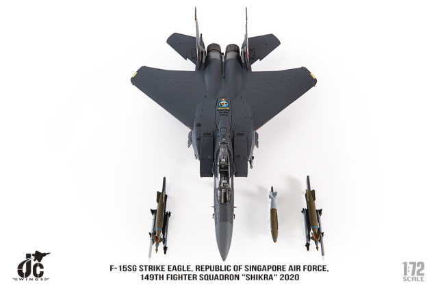 JCW 1/72 (ダイキャスト製) F-15SG シンガポール空軍 149th FS "Shikra" 2020 ガリバー