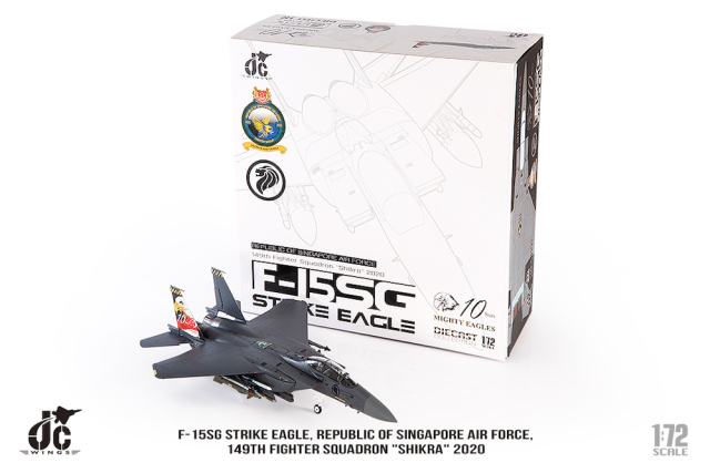 JCW 1/72 (ダイキャスト製) F-15SG シンガポール空軍 149th FS "Shikra" 2020 ガリバー