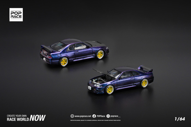 [予約]POP RACE 1/64 GT-R R33 ミッドナイトパープル ガリバー