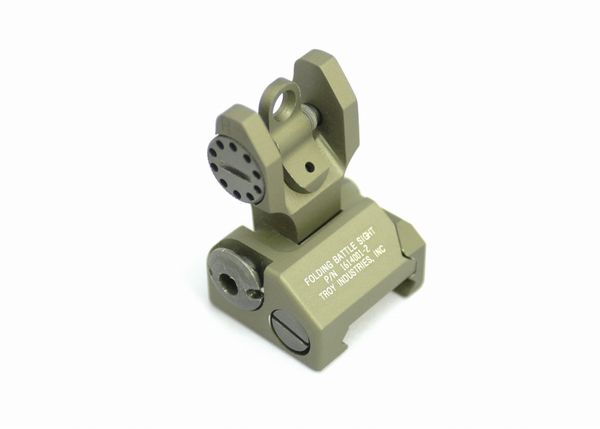 Bomber M4 Style Folding Rear Sight - DE FOX